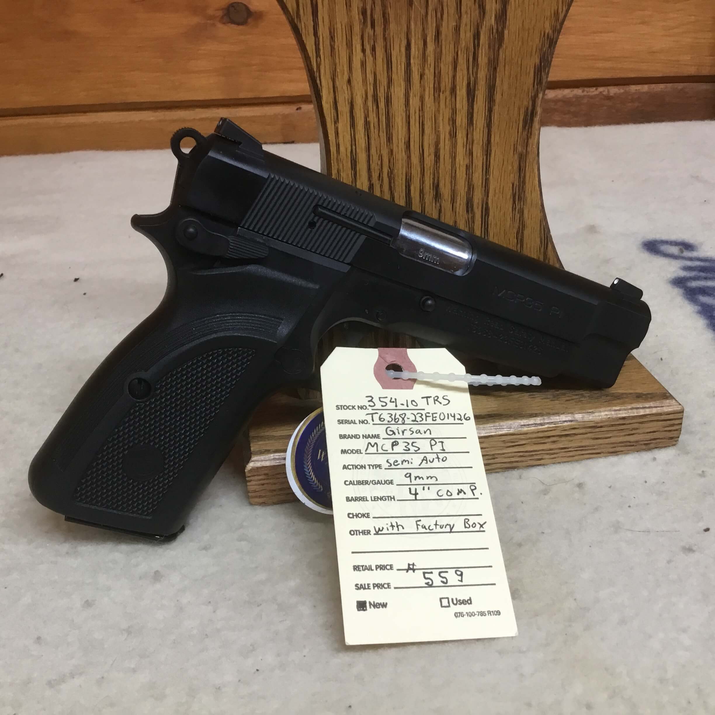 Girsan, Model MCP 35 PI, Caliber 9mm, Semi Automatic Pistol | Curt's ...